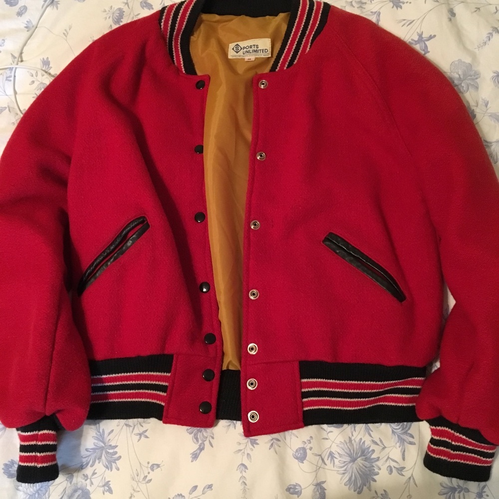 Retro Letterman Jacket - Gem